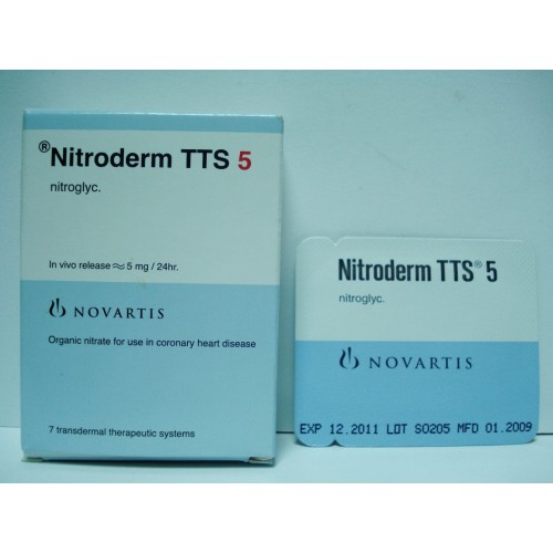 Nitroderm-TTS 5mg blisters - Rosheta