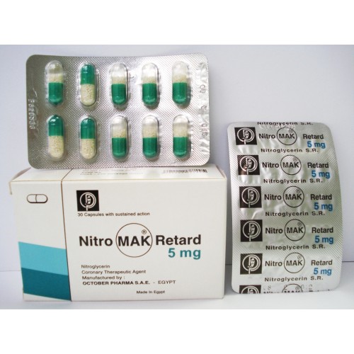 Nitromack Retard 5mg Capsule - Rosheta