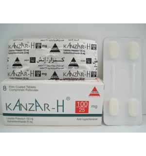 Kanzar-H 100mg Tablets - Rosheta