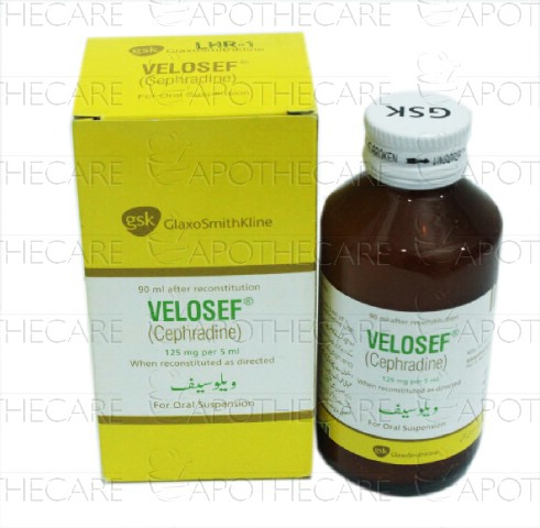 Velosef 125mg Syrup - Rosheta