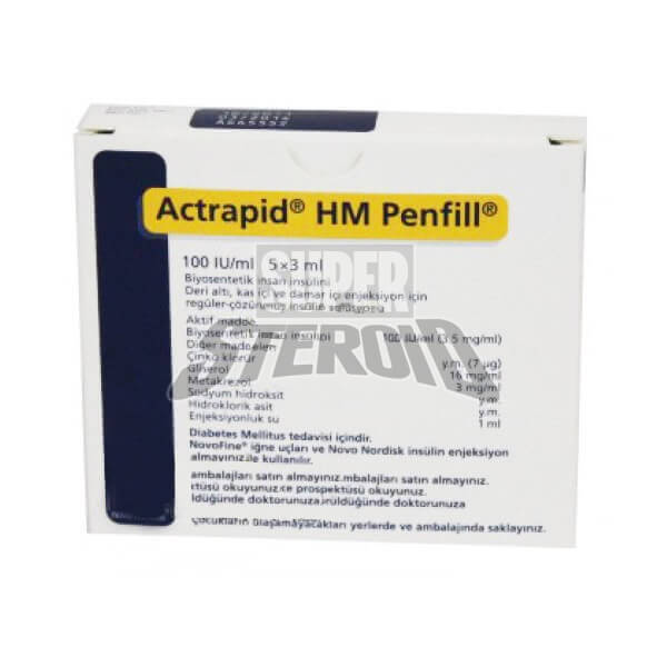Actrapid Human Penfill 100i Pen Fills - Rosheta