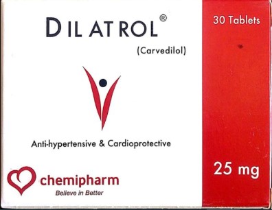 Dilatrol 25mg Tablets - Rosheta