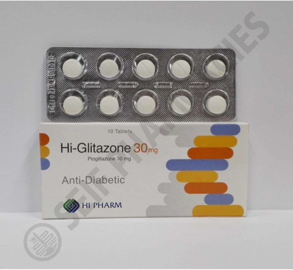 Hi Glitazone 30mg Tablets - Rosheta