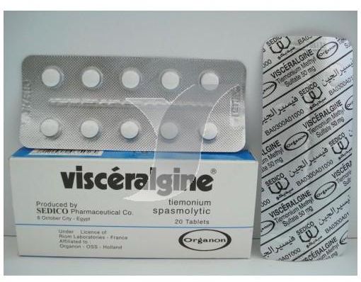 Visceralgine 50mg Tablets - Rosheta