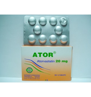 Ator 20mg Tablets - Rosheta