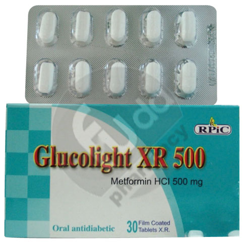Glucolight XR 500mg Tablets - Rosheta