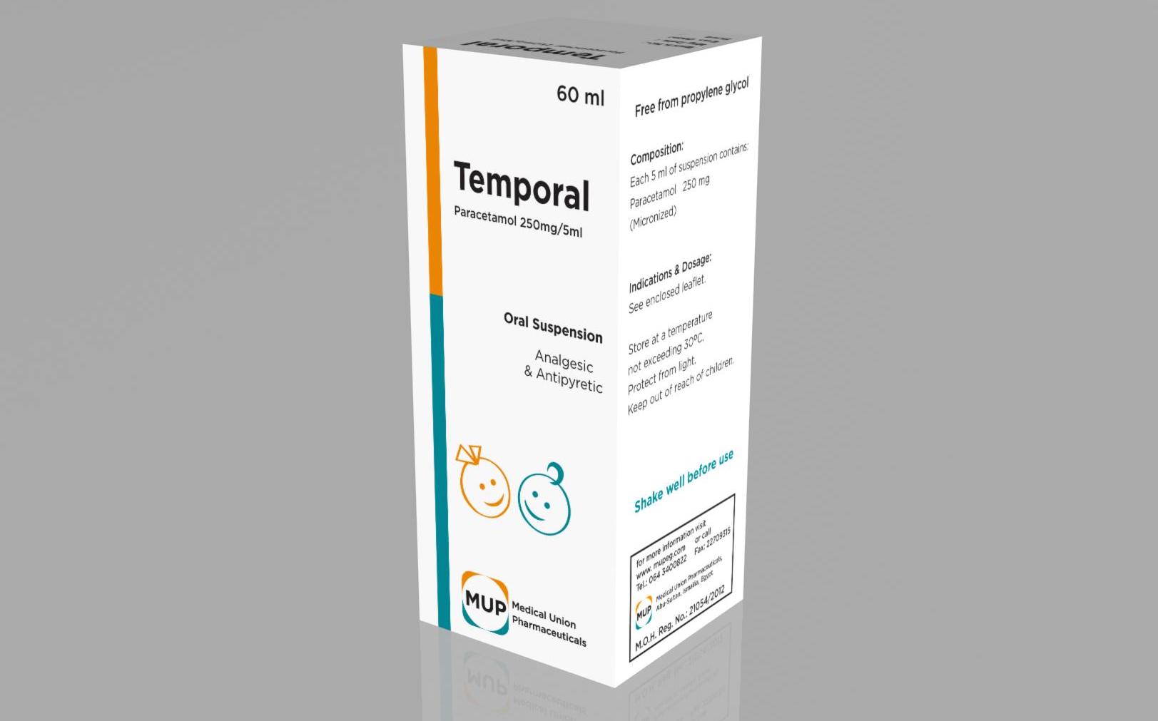 Temporal 250mg Syrup - Rosheta