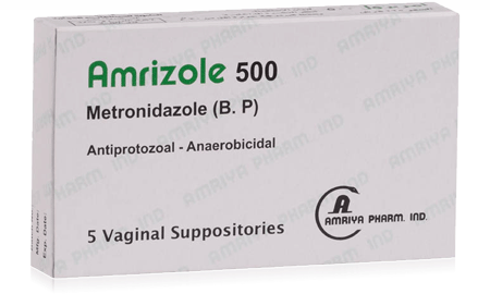 Amrizole Vaginal 500mg Supp - Rosheta