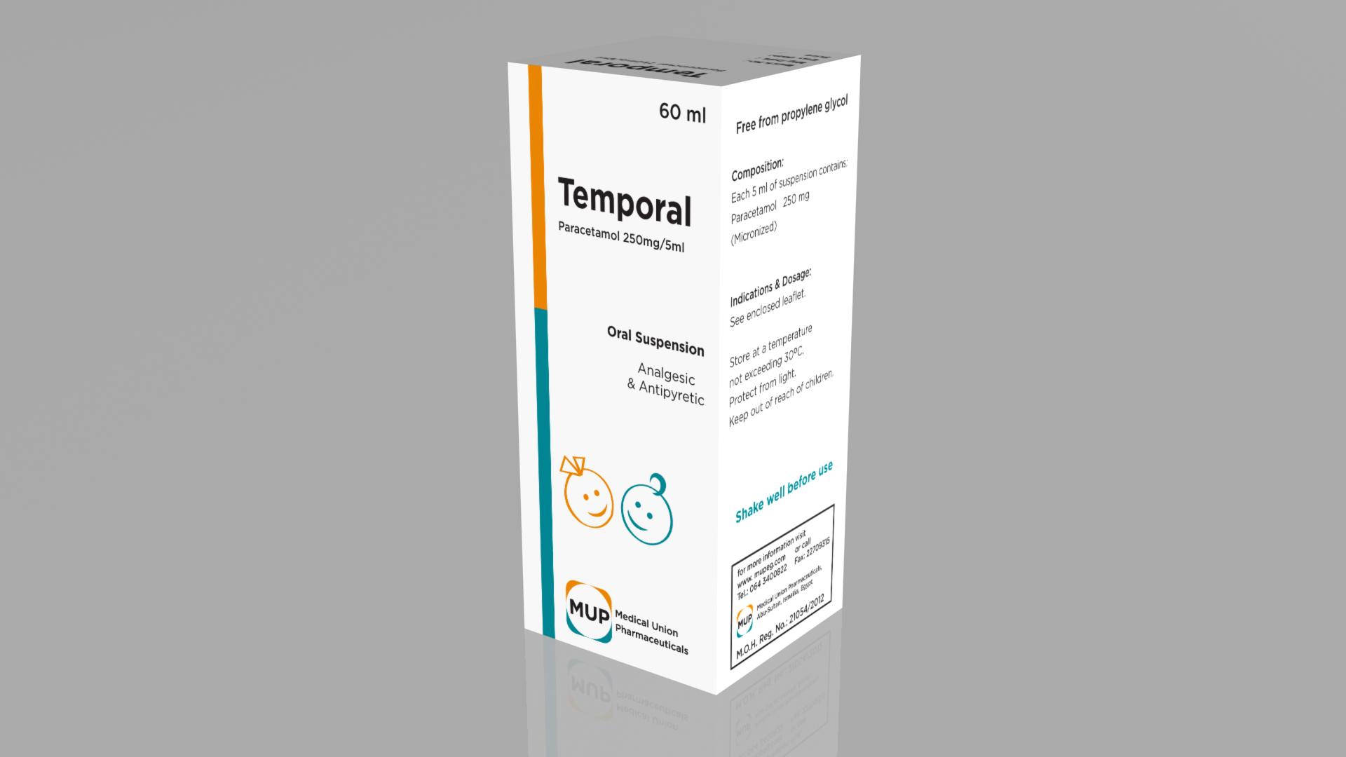 Temporal 250mg Syrup - Rosheta