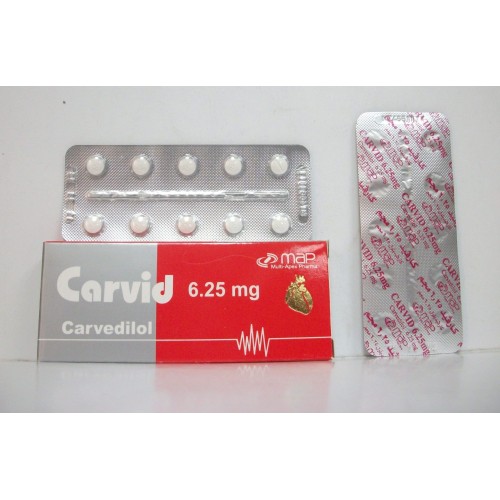 Carvid 6.25mg Tablets - Rosheta