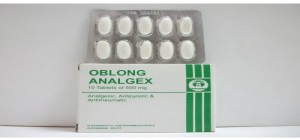 Oblong-Analgex 500mg Tablets - Rosheta