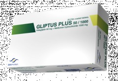 GLIPTUS PLUS 50/1000 mg Tablets - Rosheta