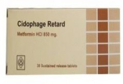 Cidophage Retard 850mg Tablets - Rosheta