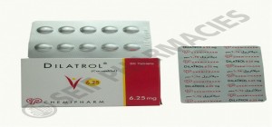 Dilatrol 6.25mg Tablets - Rosheta