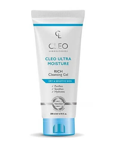 cleo ultra moisture rich cleansing gel 200ml Gel - Rosheta