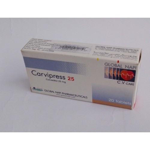 Carvipress 25mg Tablets - Rosheta