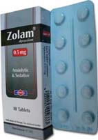 Zolam 0.25mg Tablets - Rosheta