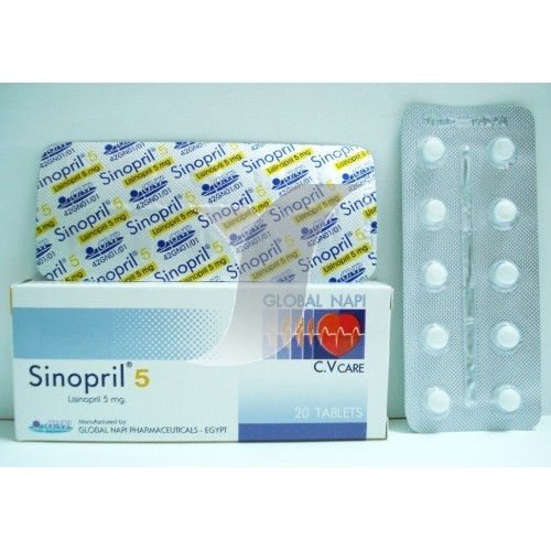 Sinopril 5mg Tablets - Rosheta