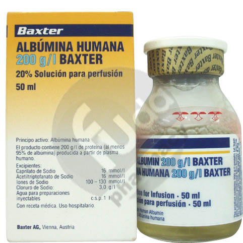 Human Albumin Baxter 200mg Ampoules - Rosheta